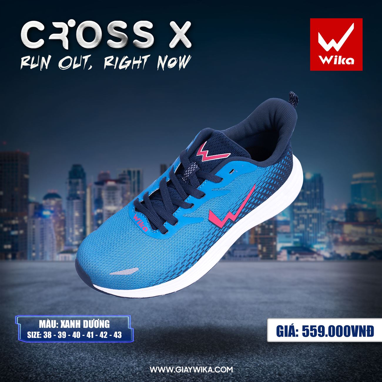 Giày Wika Cross X